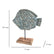 Kezevel Wooden Fish Table Decor - Blue and Brown Showpieces for Living ...