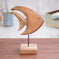Kezevel Wooden Fish Table Decor - Brown and Golden Showpieces for ...